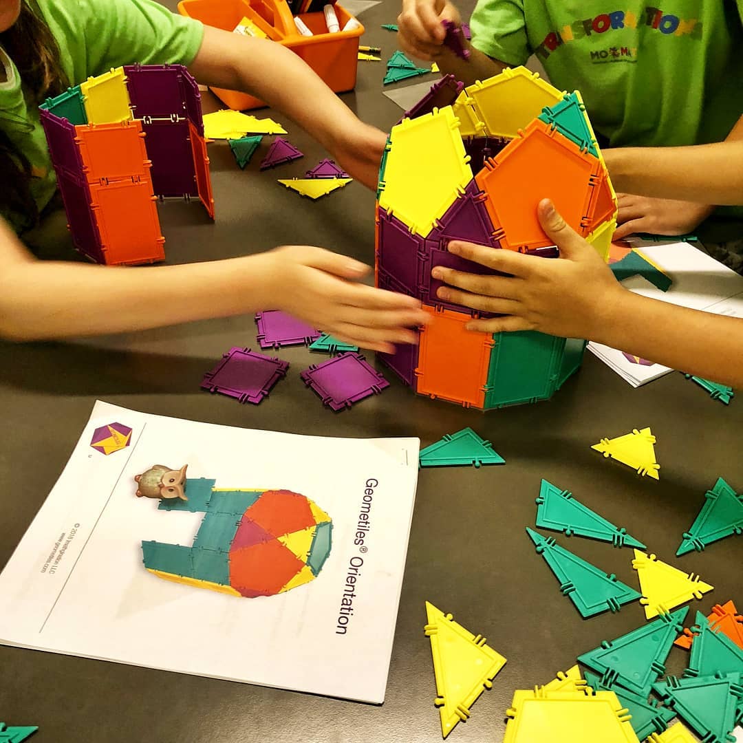Summer camp math activities with Geometiles!