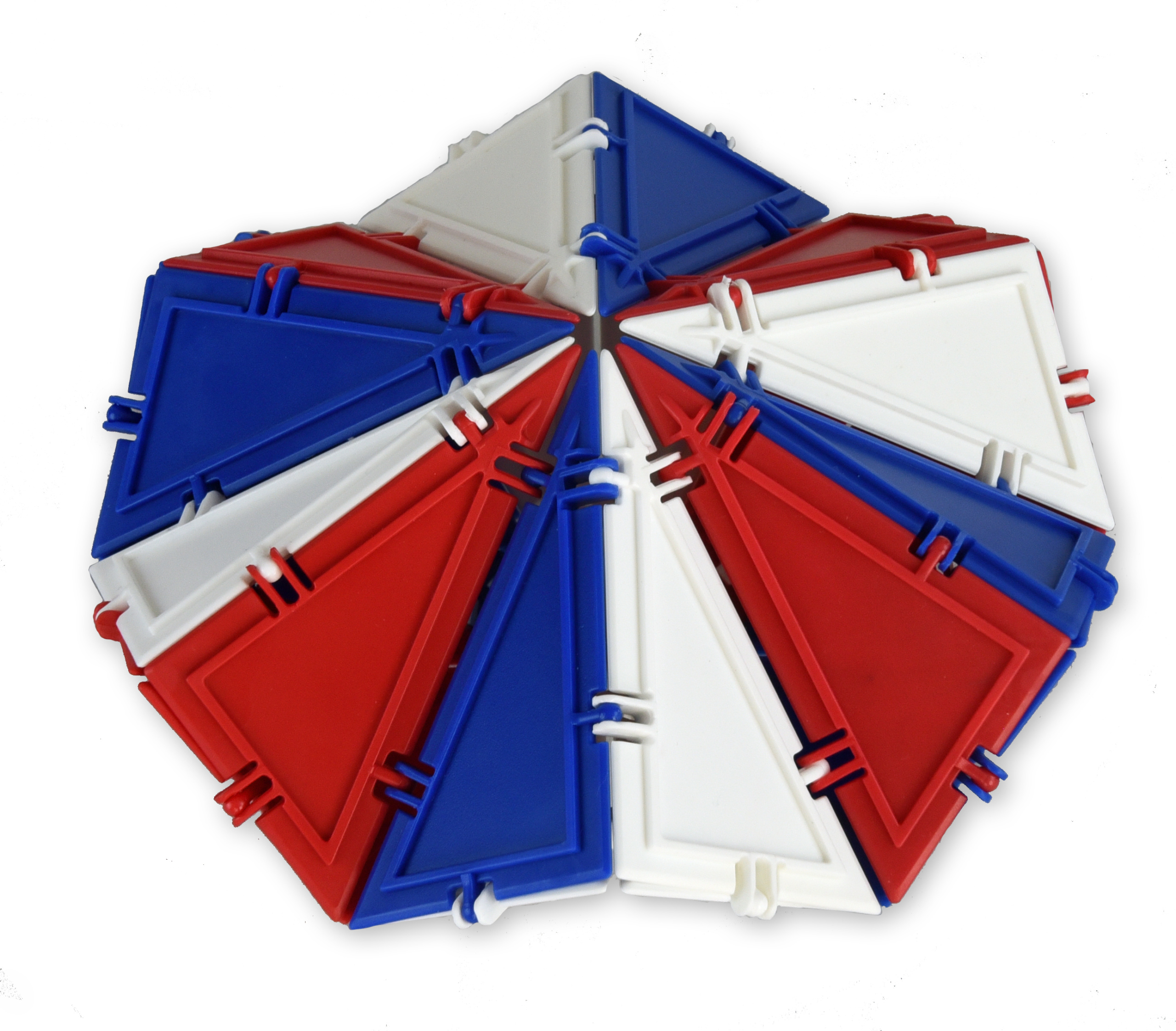 Geometiles Special Edition RWB Right Scalene Triangles - Geometiles®